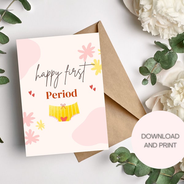 Menstrual Cycle Card - Etsy