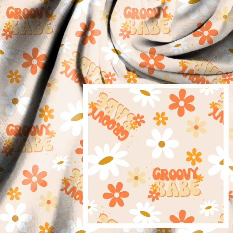 Groovy Fabric - Etsy