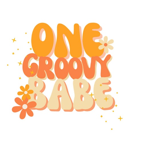 PNG BUNDLE Groovy One Retro First Birthday Sublimation - Etsy