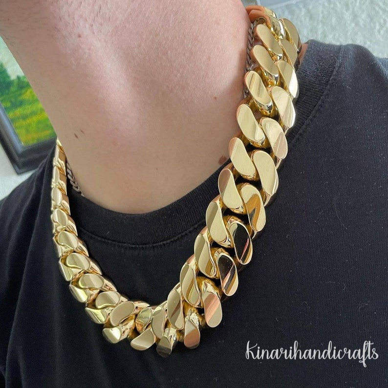 28mm 24 Miami Cuban Link Chain 1KG Heavy Solid 925 - Etsy