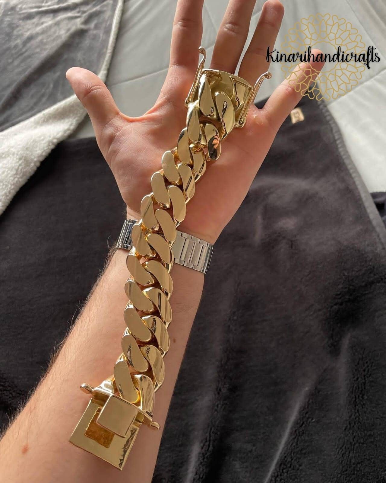 28mm 9.5 Miami Cuban Link Bracelet 520 Gram Solid 925 Sterling Silver ...