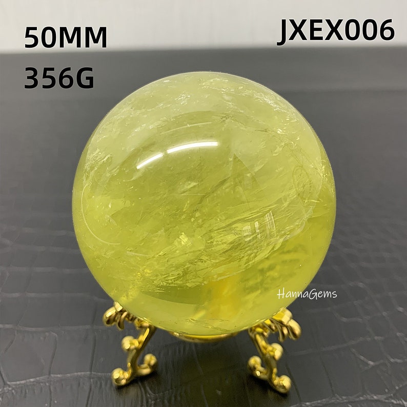 Degaussing Six Star Citrine Sphere, Citrine Crystal Gazing Sphere With ...