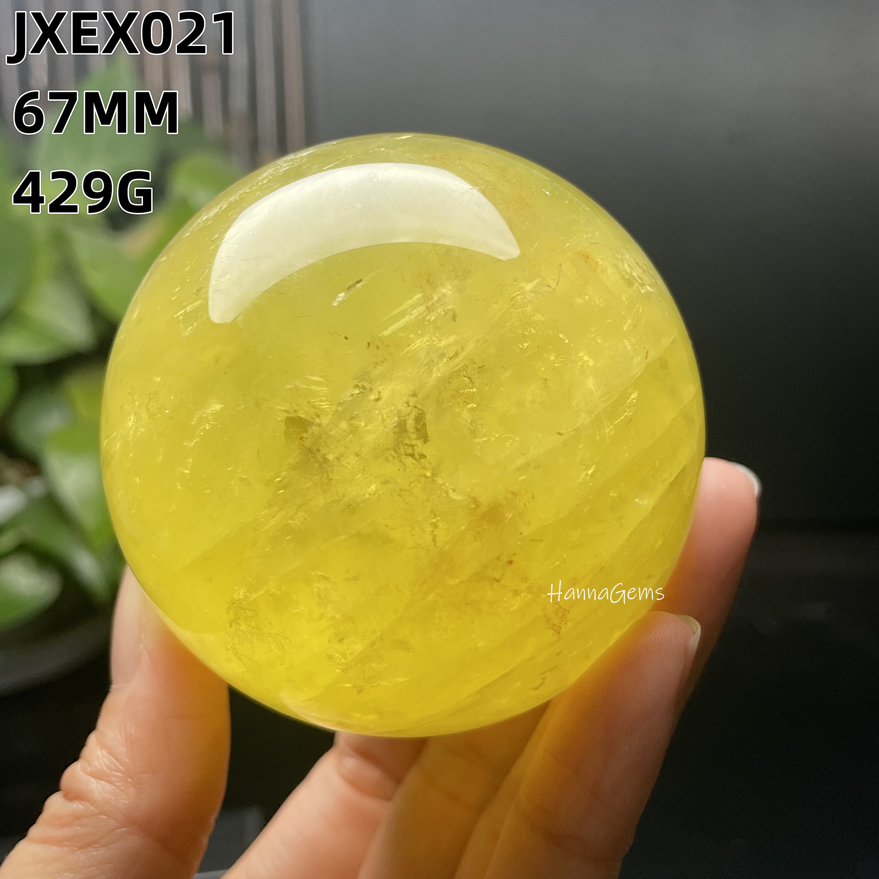 Degaussing Six Star Citrine Sphere, Citrine Crystal Gazing Sphere With ...