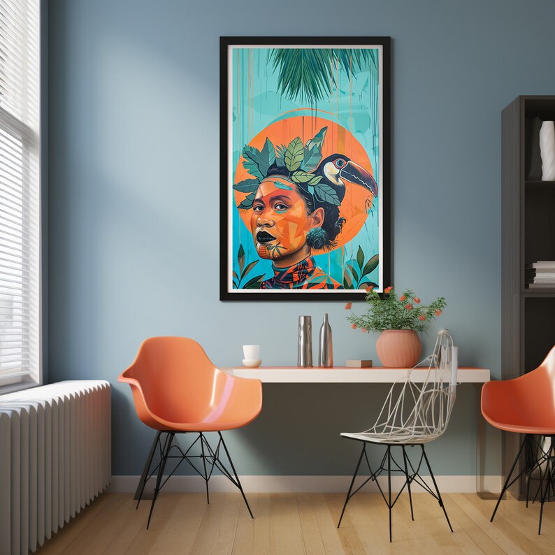 Maori Poster, Powerful Woman, Poster Digital Print, Art Print, Wall Art ...