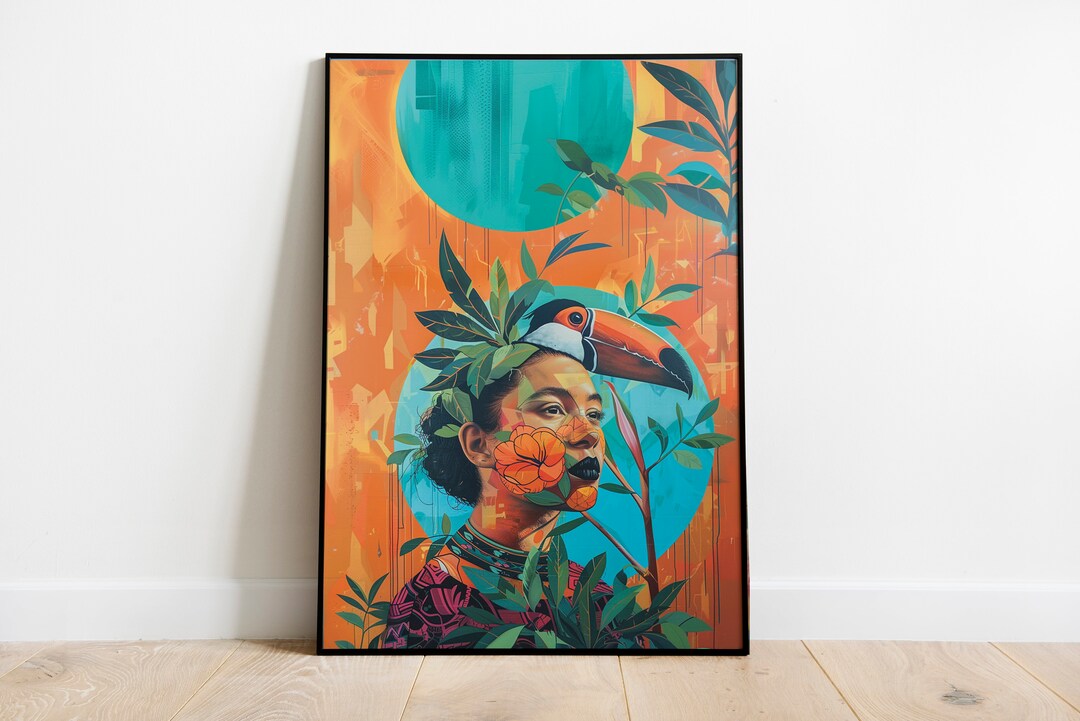 Maori Poster, Powerful Woman, Poster Digital Print, Art Print, Wall Art ...