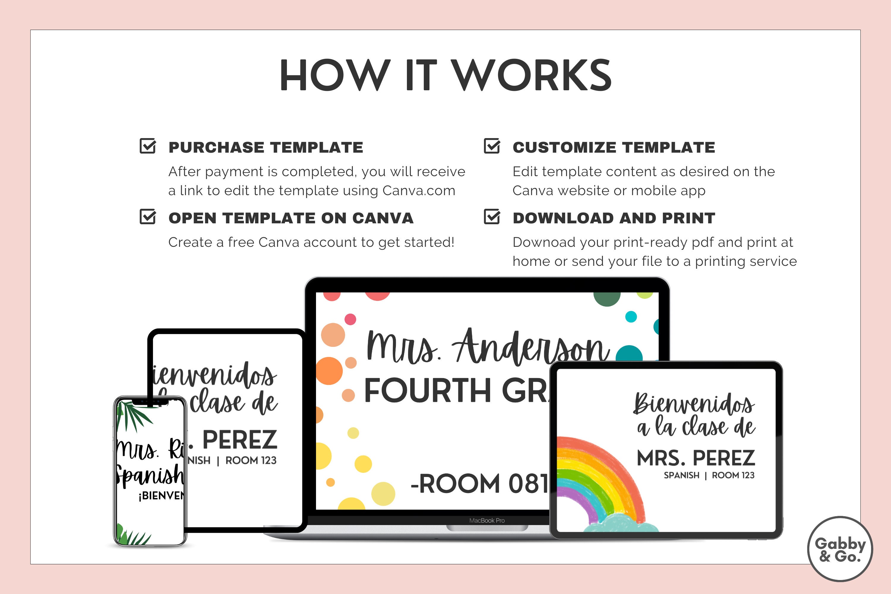 Printable Classroom Door Sign | Teacher Sign | Teacher Door Sign ...