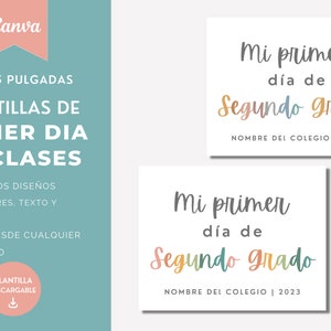 Spanish First Day of School Sign Letrero De Primer Dia De - Etsy