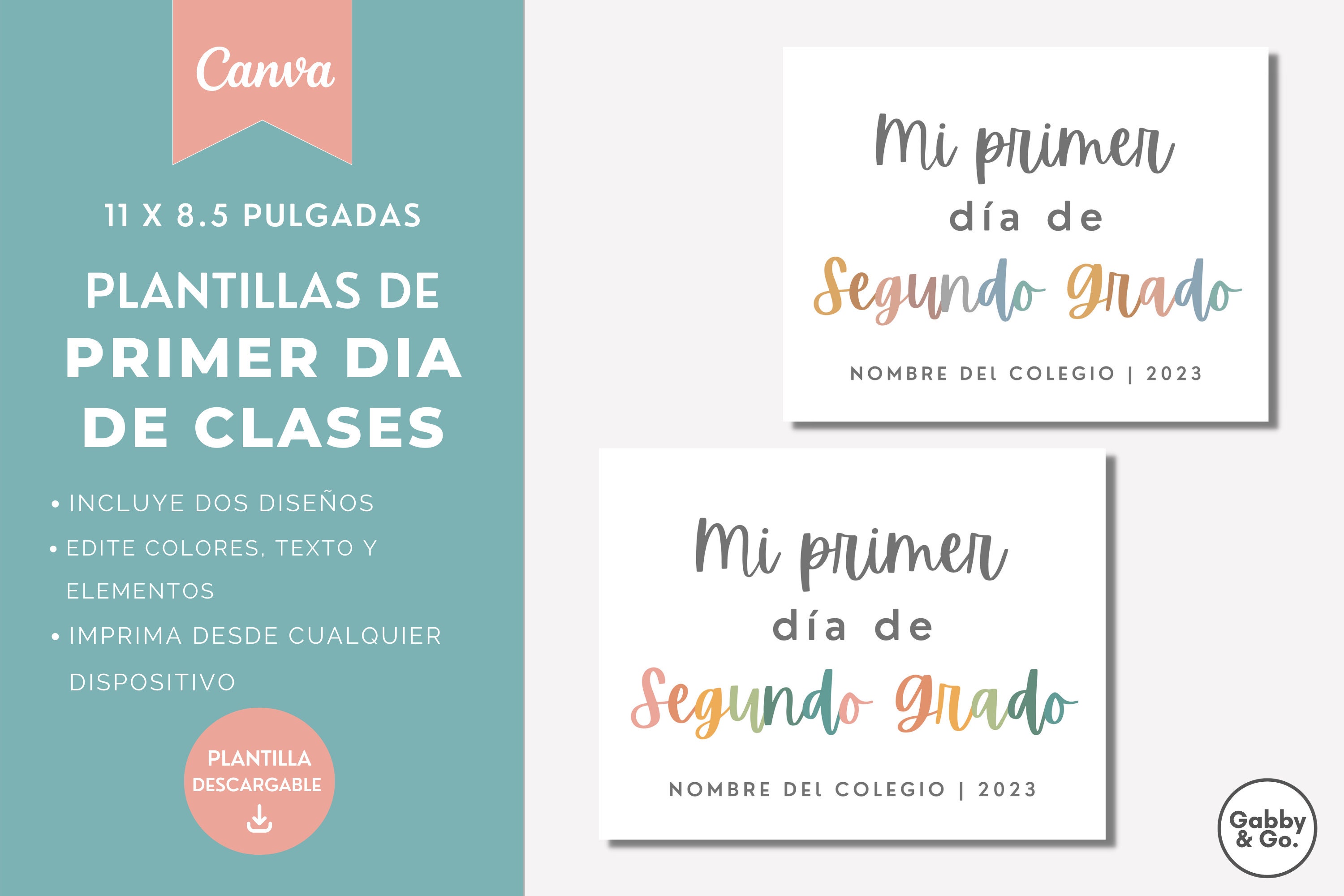 Spanish First Day of School Sign Letrero De Primer Dia De - Etsy