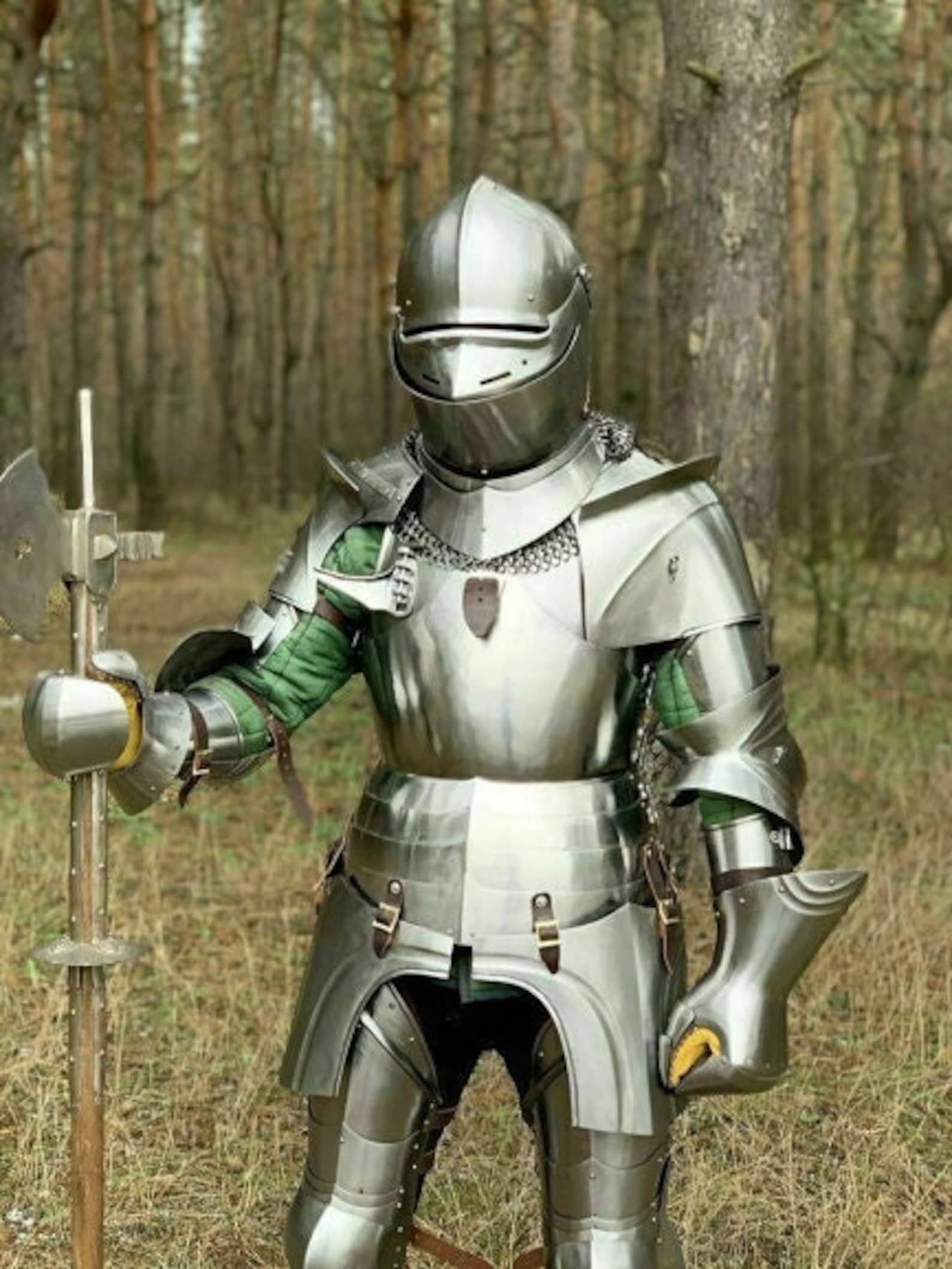 Medieval Gothic Knight Body Armor Suit Larp Crusader Wearable - Etsy