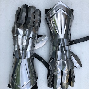 Handmade Steel Knight Gauntlets: Functional Medieval Armor, Cosplay ...