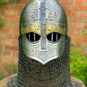 Medieval Viking Chainmail Helmet SCA LARP Chainmail Armour - Etsy
