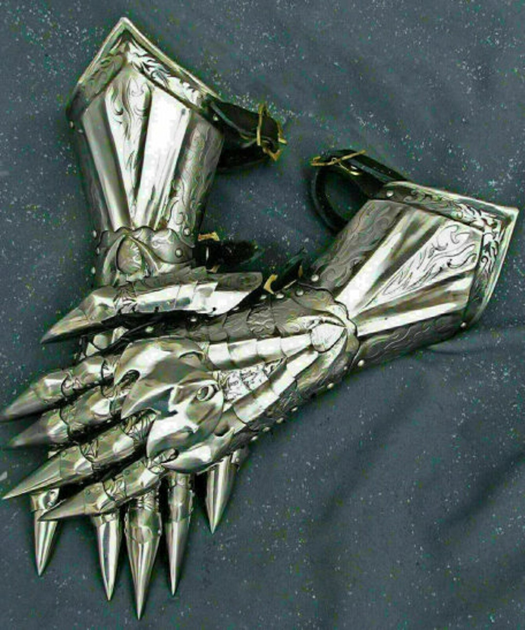 Medieval Nazgul Gloves Set, Costume Gloves Gauntlets, Steel Armor ...