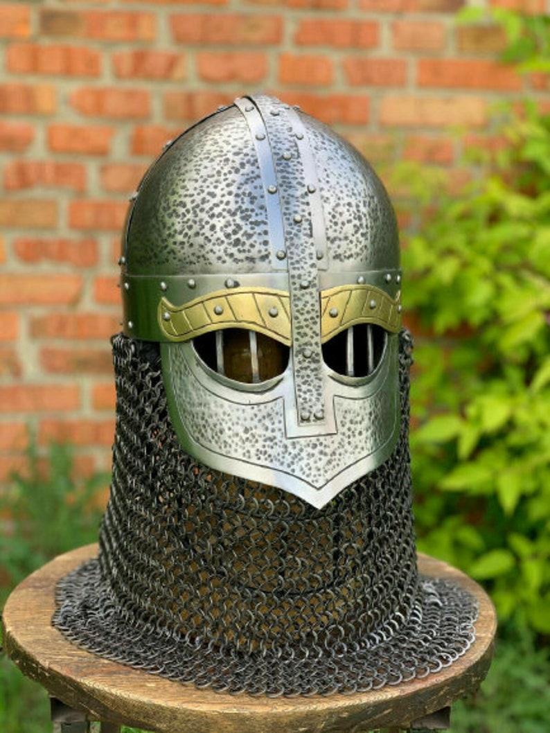 Medieval Viking Chainmail Helmet SCA LARP Chainmail Armour - Etsy