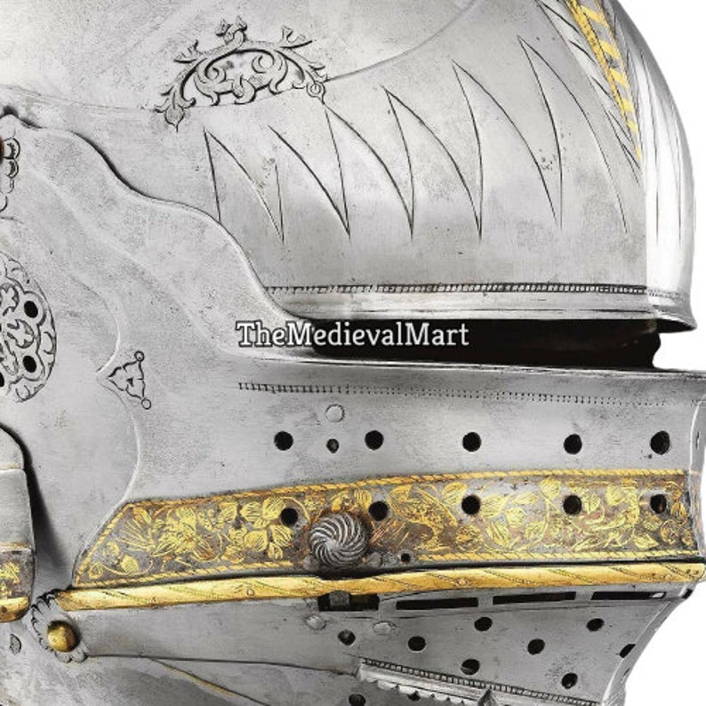 Medieval German Sallet and Bevor of Maximilian Armor Helmet - Etsy