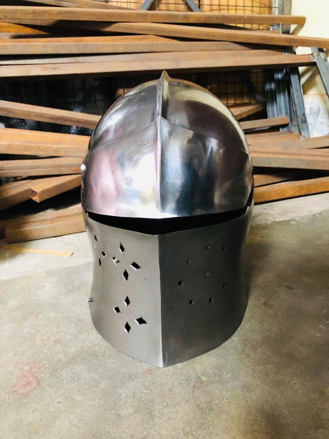 Medieval Barbuta Helmet, Armour Helmet, Knight Armour Helmet, Best for ...