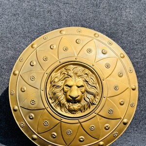 Medieval Lion Face Shield: Knight Armor Cosplay, Home Decor - Etsy