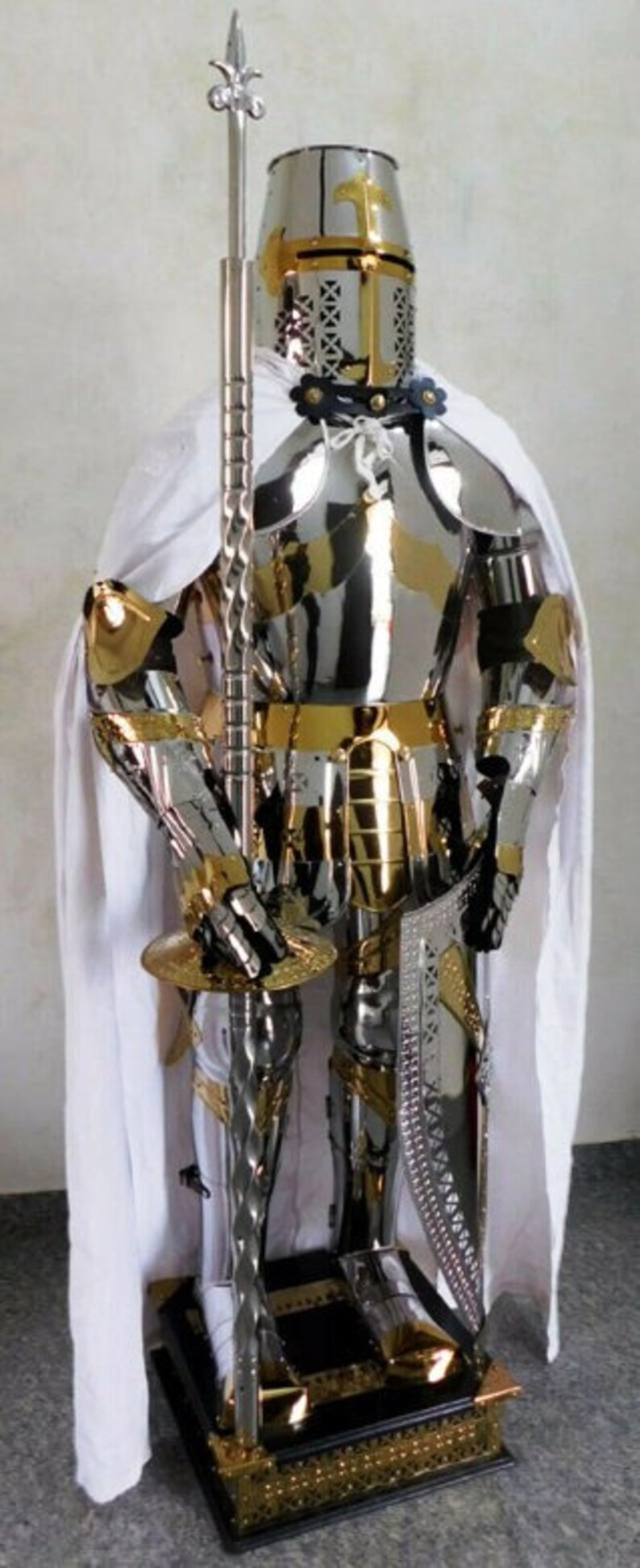 Medieval Templar Full Suit of Armor Battle Warrior Full Body - Etsy