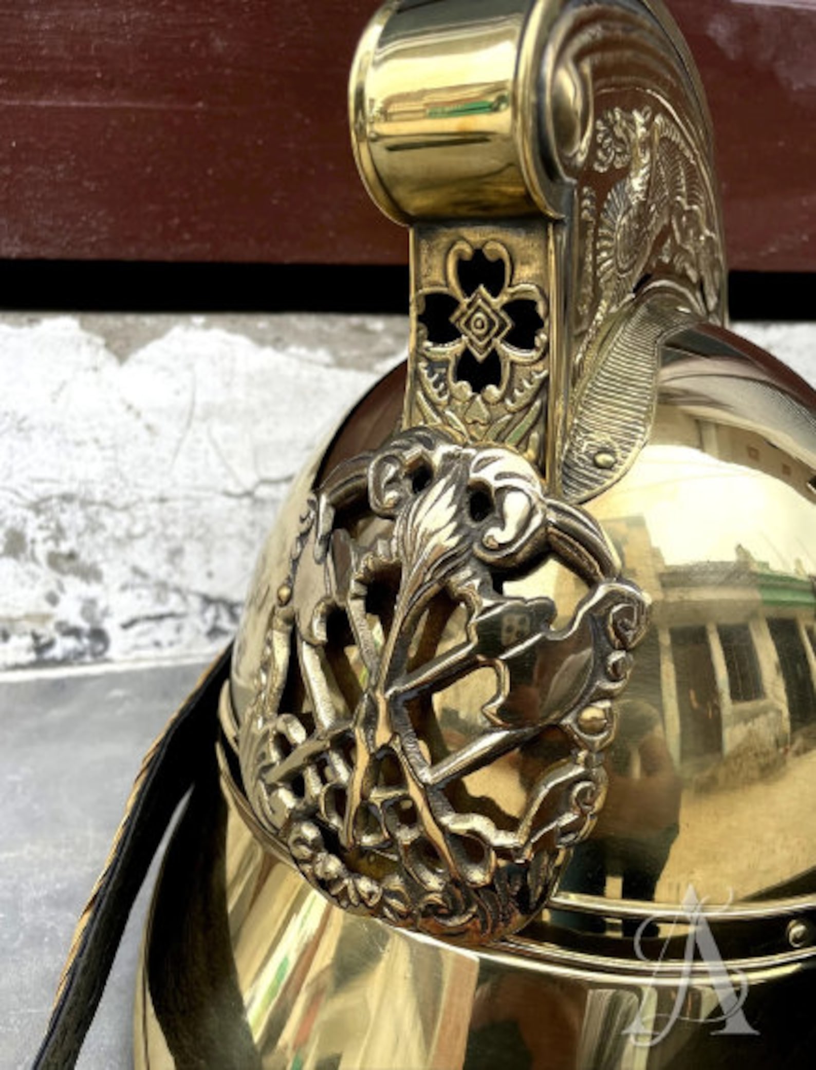 British Fire Cheif Victoria Era Authentic Brass Fireman Helmet ...