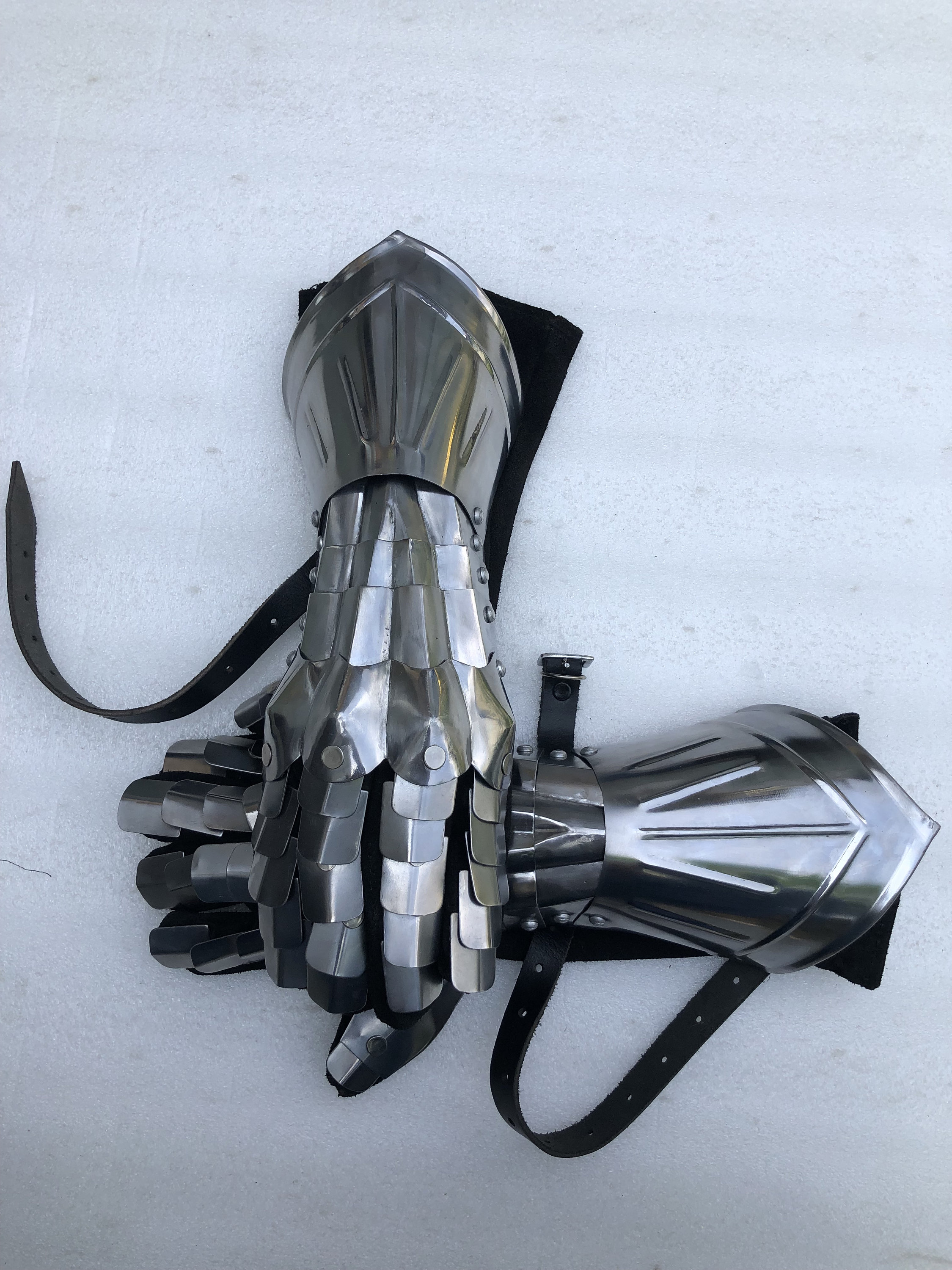 Handmade Steel Knight Gauntlets: Functional Medieval Armor, Cosplay ...