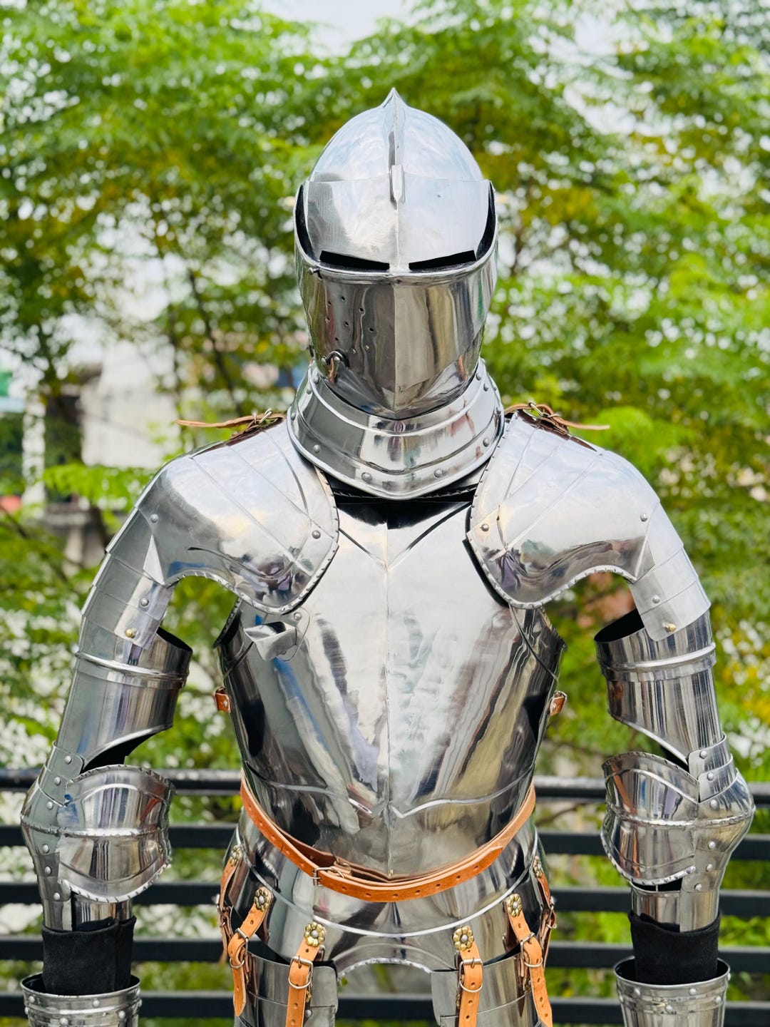 Medieval Plate Armor Knight Suit Battle Ready Steel Full Suit of Armour ...