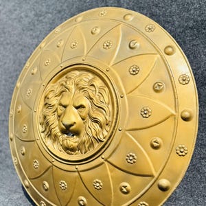 Medieval Lion Face Shield: Knight Armor Cosplay, Home Decor - Etsy