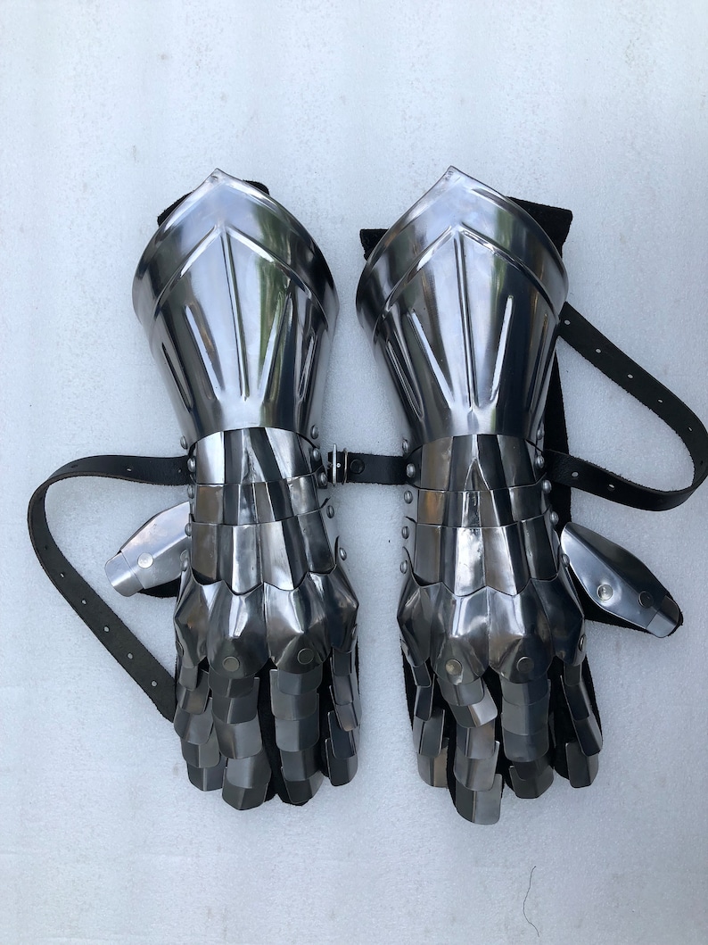 Handmade Steel Knight Gauntlets: Functional Medieval Armor, Cosplay ...