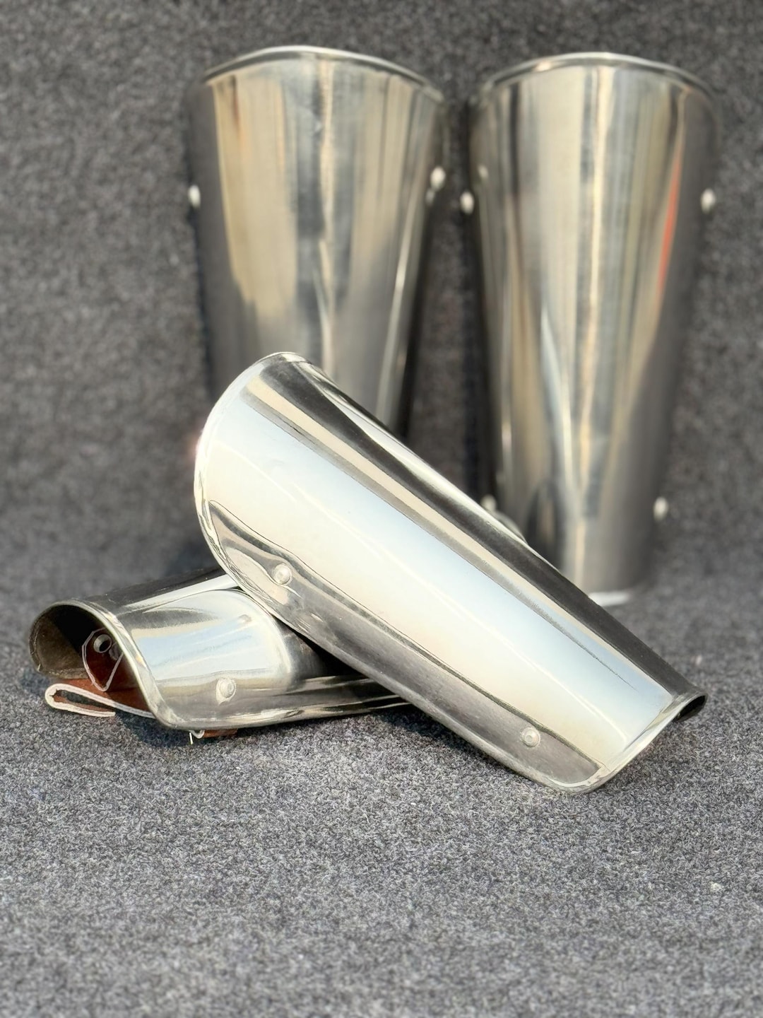 Handcrafted Medieval Arm Bracers & Greaves - Battle Warrior Knight ...