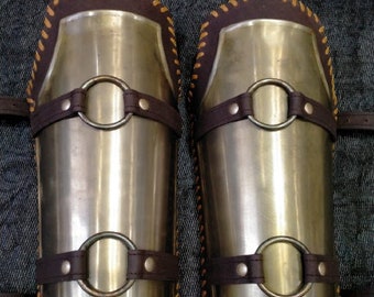 Medieval Knight Warrior Pair of Bracers Arm Larp Armor for - Etsy