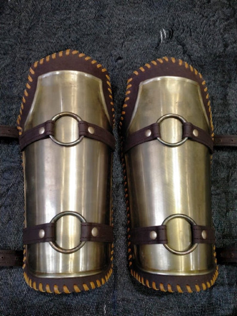 Steel Leather Medieval Bracers Fully Functional Forearm Guard - Etsy