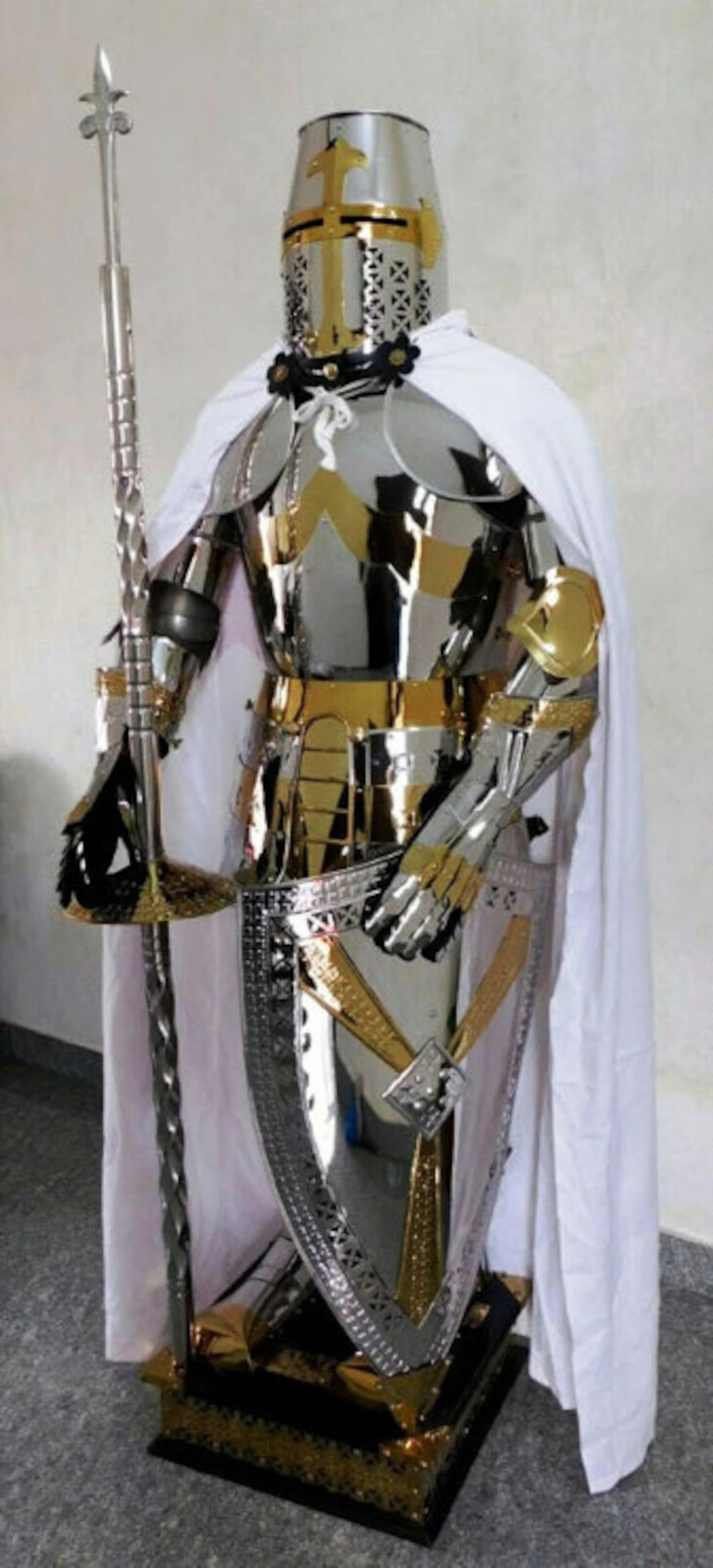 Medieval Templar Full Suit of Armor Battle Warrior Full Body - Etsy