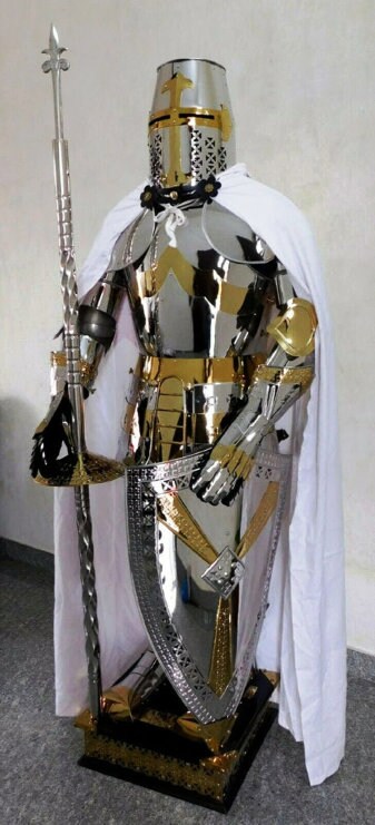 Medieval Templar Full Suit of Armor Battle Warrior Full Body - Etsy