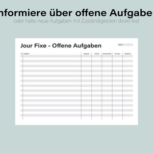 Jour Fixe Templates | Instant Download | Print Out or Fill Out ...