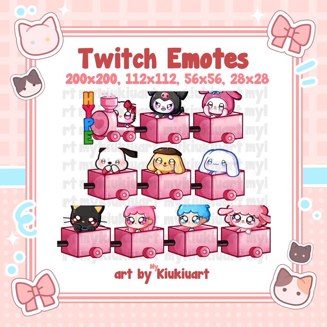 TWITCH EMOTES Hype Train 10 EMOTES - Etsy TWITCH EMOTES Hype Train 10 EMOTES - Etsy