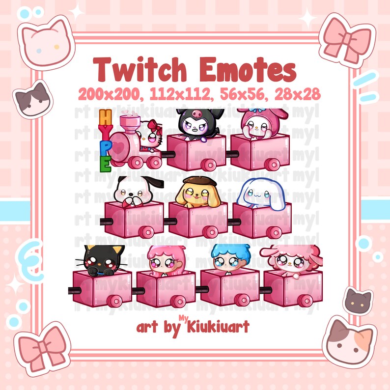 TWITCH EMOTES Hype Train 10 EMOTES - Etsy TWITCH EMOTES Hype Train 10 EMOTES - Etsy