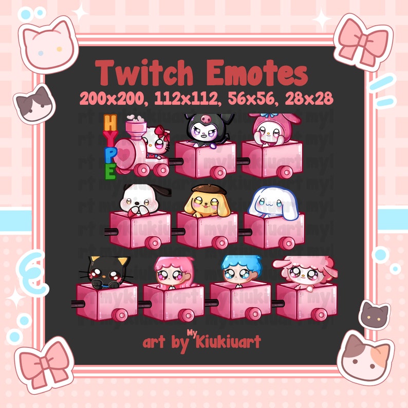 TWITCH EMOTES Hype Train 10 EMOTES - Etsy TWITCH EMOTES Hype Train 10 EMOTES - Etsy