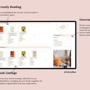 Notion Book Tracker Template | Notion Reading Journal | Notion Reading Tracker | Notion Template ...
