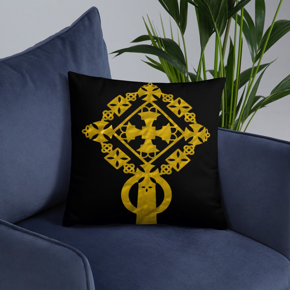 Ethiopian/eritrean Cross Basic Pillow - Etsy
