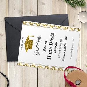 Habesha/ Ethiopian Graduation Digital Invitation | Printable, Editable ...