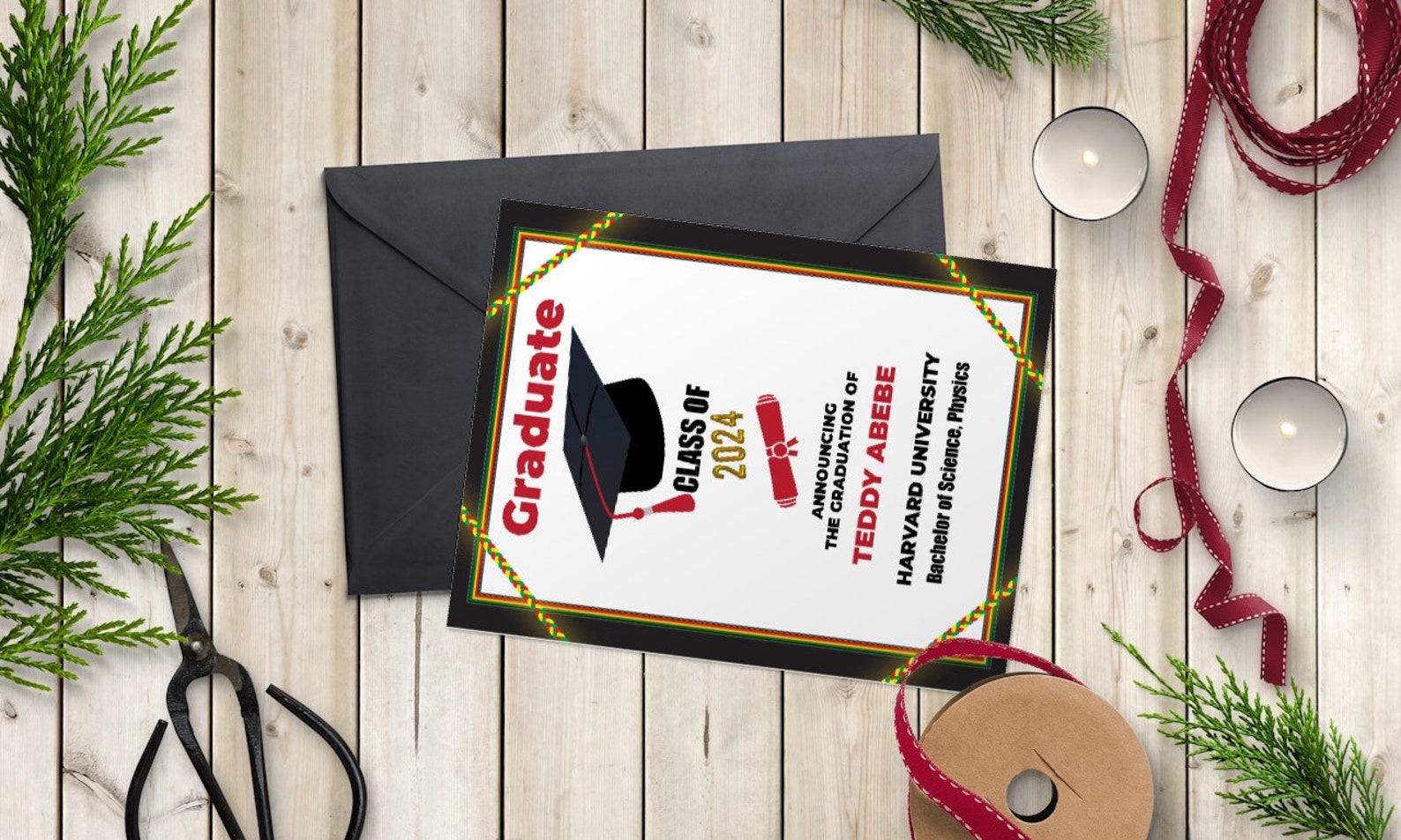 Habesha/ Ethiopian Graduation Digital Invitation | Printable, Editable ...