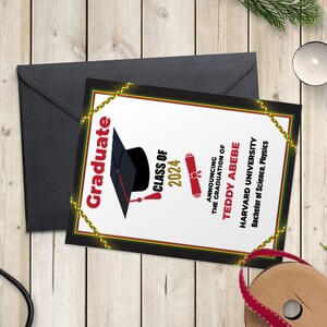 Habesha/ Ethiopian Graduation Digital Invitation | Printable, Editable ...