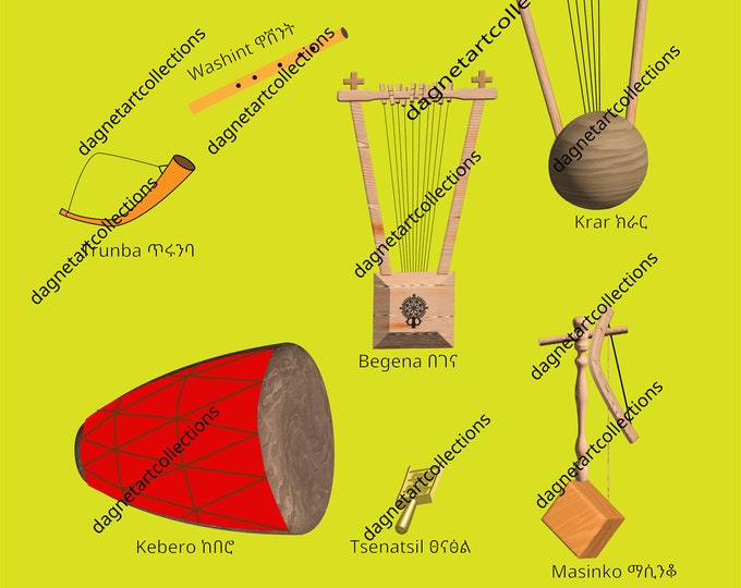 Ethiopian Traditional Musical Instruments Kirar - Etsy