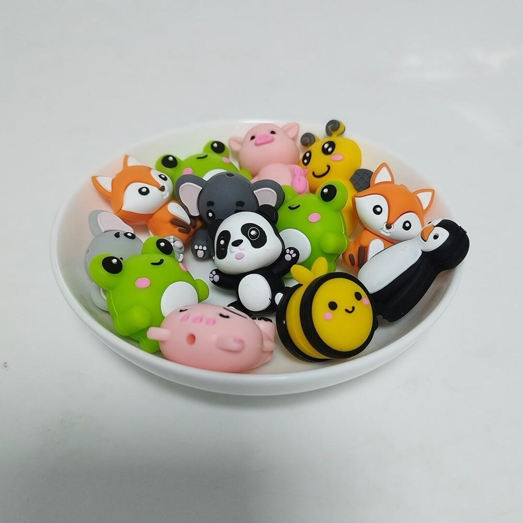 3D Animal Silicone Focal Beads, DIY Craft Supplies - Etsy