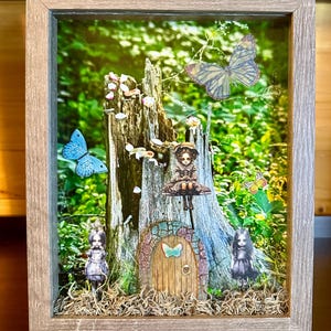 Mushroom Village Kids Shadow Box - Etsy