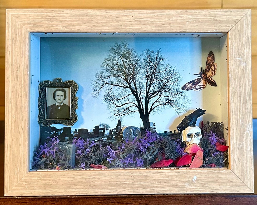Edgar Allan Poe Shadow Box - Etsy