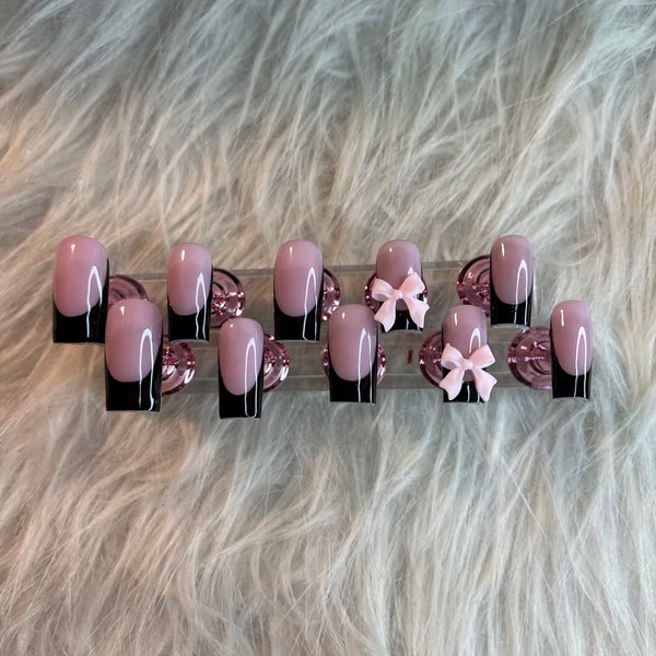 Bow Nail Charms - Etsy