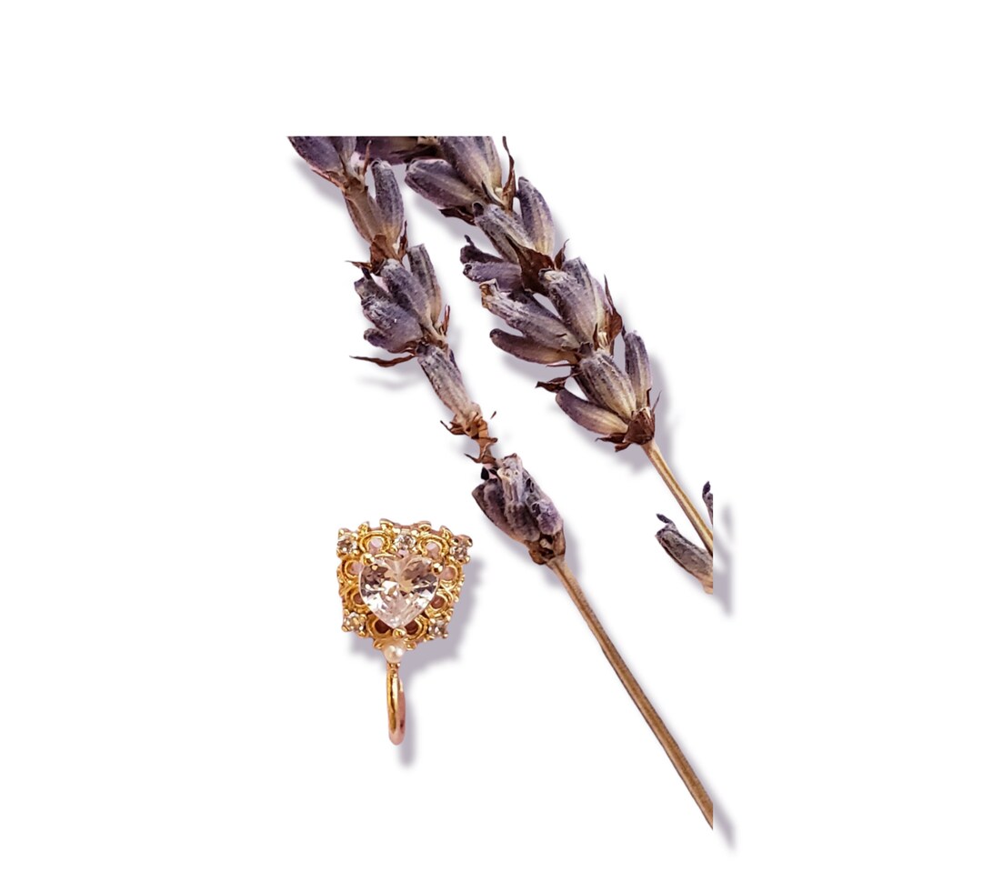 Tiny, Exotic Faux **heart**nose Ring/ Nose Cuff- No Piercing Needed and ...