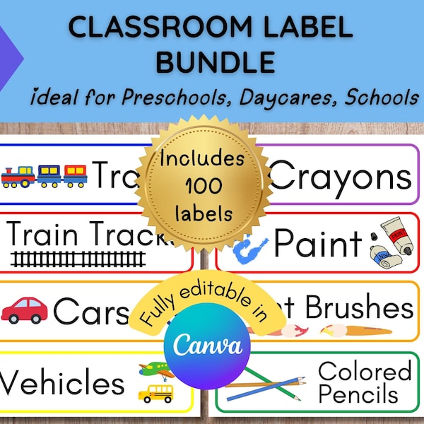 Toy Craft Storage Labels - Etsy