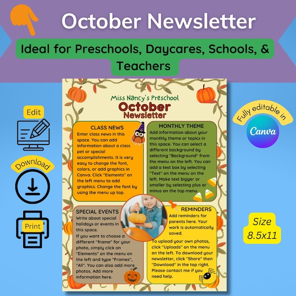 Newsletter Template - Etsy