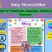 Editable May Classroom Newsletter Template: Teacher Communication ...