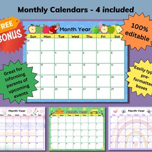 Newsletter Template, Monthly Newsletter, Back to School, Meet the ...